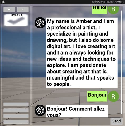 Chat Unreal By Zkytony