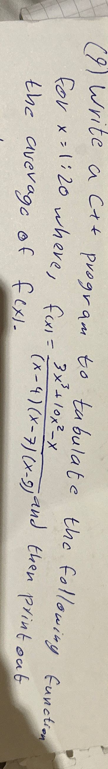 solved 9 ﻿write a c ﻿program to tubulate the following