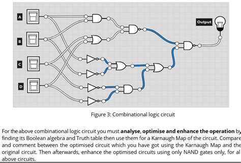 Solved Figure 3 Combinational Logic Circuit For The Above