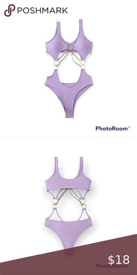 One Piece Lilac Purple Cut Out Bathing Suit Bathing Suits Shop