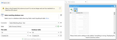 Select Matching Database Rows Action Easymorph Community Data