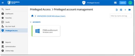 Create Windows User Provider Devolutions Documentation