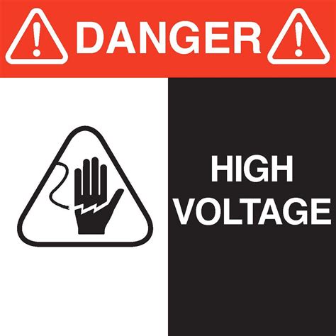 High Voltage Label Argent Tape And Label