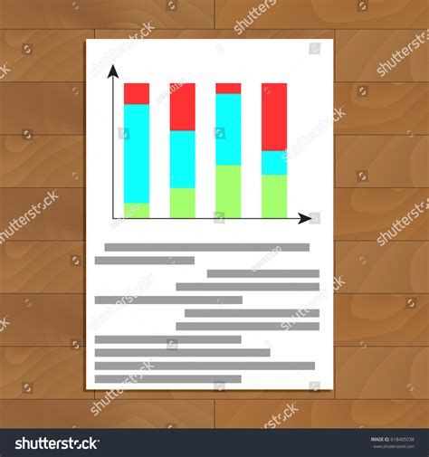 Color Bar Chart Infochart Plan Analysis Stock Vector Royalty Free 618405038 Shutterstock
