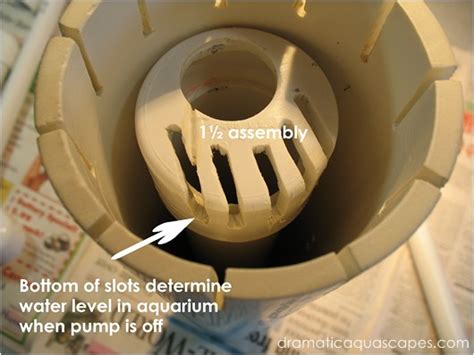 Dramatic AquaScapes Do It Yourself PVC Overflow With Multi Level Intake