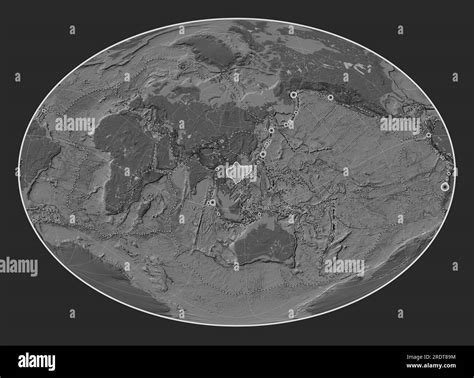 Yangtze Tectonic Plate On The Bilevel Elevation Map In The Fahey Oblique Projection Centered