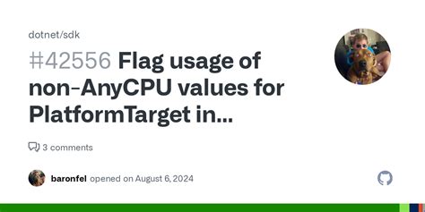 Flag Usage Of Non Anycpu Values For Platformtarget In Modern Net