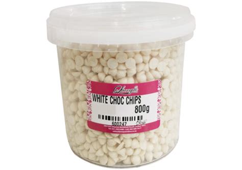 White Choc Chips 800g Laeequeonline