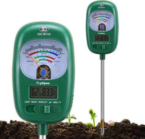 Amazon Com 7 In One Soil Test Kit Soil Moisture Meter PH Meter Sunlight Intensity Fertility