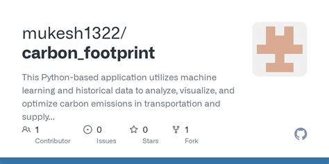 Github Mukesh1322carbonfootprint This Python Based Application