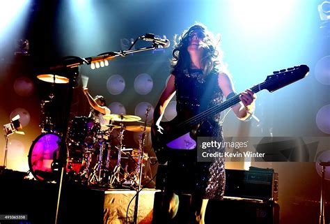 Musician Nikki Monninger Of Silversun Pickups Performs Onstage During