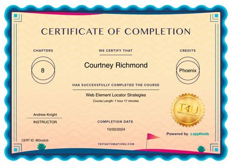 Courtney Richmond On Linkedin Finished Web Element Locator Strategies Course From Test Automation