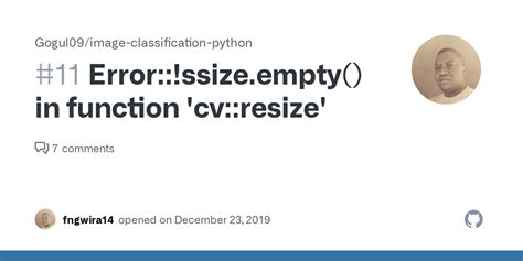 Error Ssize Empty In Function Cv Resize Issue 11 Gogul09