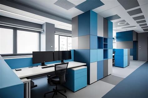 Premium Ai Image Illustration Of The Future Of The Agile Office A