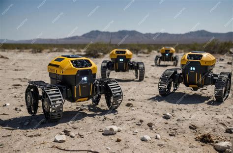 Premium Photo Autonomous Robots Exploring Rough Terrain
