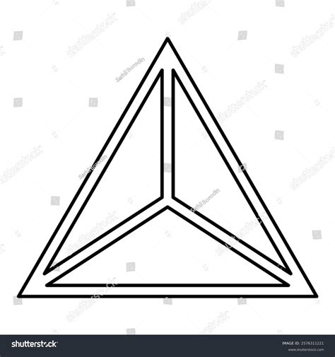 Pyramid Shape Triangle View Above Sacred Stock Vector Royalty Free 2576311221 Shutterstock