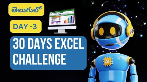 Day 3 30 Days Excel Challenge Youtube
