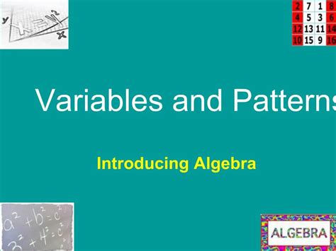 PPT Variables And Patterns PowerPoint Presentation Free Download ID