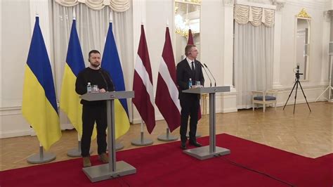 Заяви для ЗМІ Володимира Зеленського та Едгарса Рінкевичса за