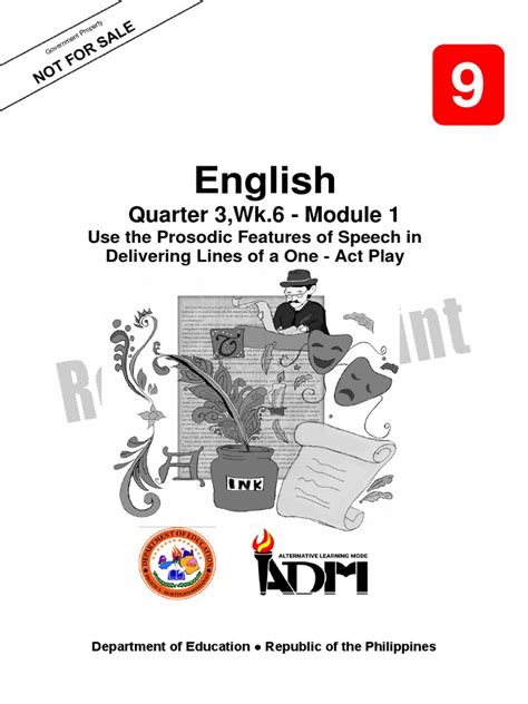 Eng9 Q3 M1 W6 Use The Prosodic Features Of Speech In Delivering