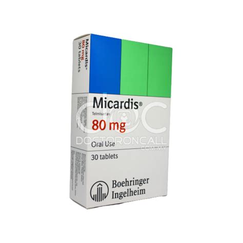 Buy Micardis 80mg Tablet 30s Uses Dosage Side Effects Instructions