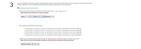 Solved A Social Scientist Would Like To Analyze The