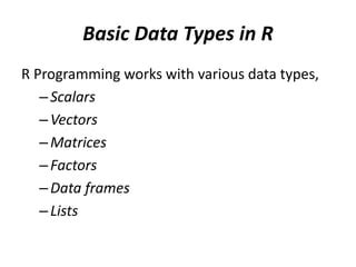 R Data Types PPTX