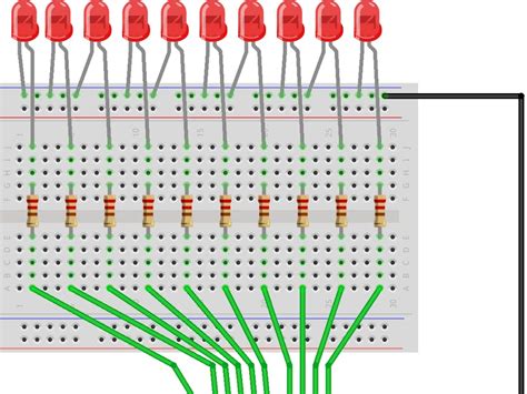 arduino 6 led patterns arduino project hub
