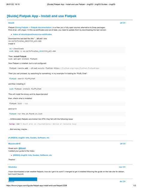 Guide Flatpak App Install And Use Flatpak Jingos Jingos Guides Jingos Download Free