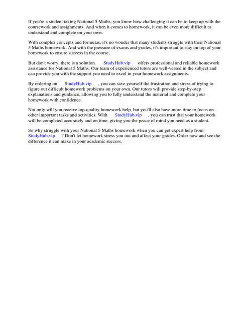 National 5 Maths Homework Pdf Mathematics Homework