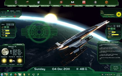 Mass Effect Colonist Rainmeter Skin By Rickf7666 On Deviantart