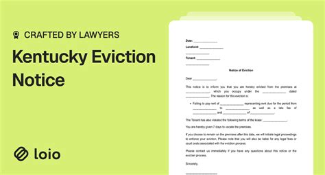 Kentucky Eviction Notice Form Legal Compliance Guide
