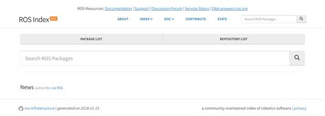 Add The Standard ROS Header Above All The Pages Issue 116 Ros Infrastructure Rosindex GitHub