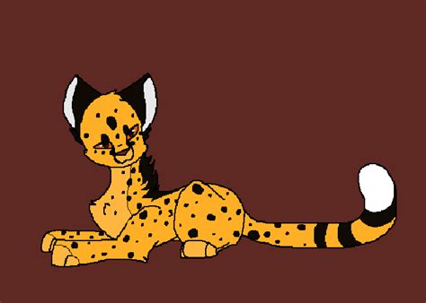 Pixilart Cheetah Base Finished By Cutekittengirl