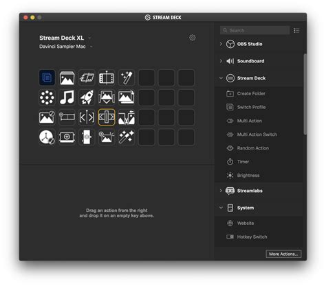 Stream Deck Profile Davinci — Sideshowfx