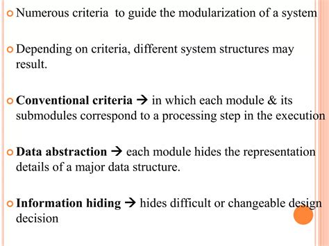 Modules And Modularization Criteria Pptx