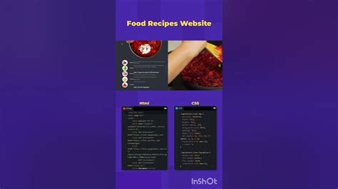 Food Recipes Websitecoding Frontendcourse Webdesign
