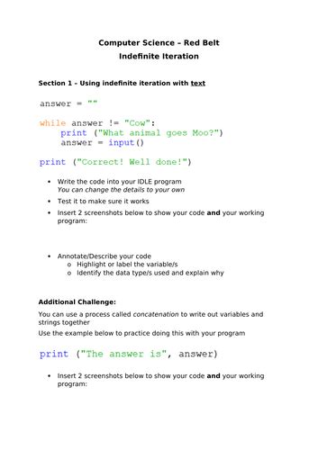 Gcse Ocr Computer Science J27702 Practical Python Programming