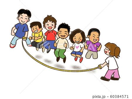 イラスト 大繩 縄跳び無料イラスト Grvk
