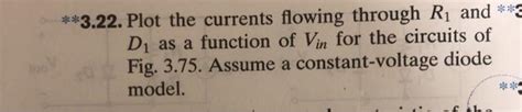 Solved 322 Plot The Currents Flowing Through R1 And