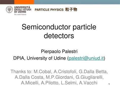Ppt Semiconductor Particle Detectors Powerpoint Presentation Free Download Id 9614842