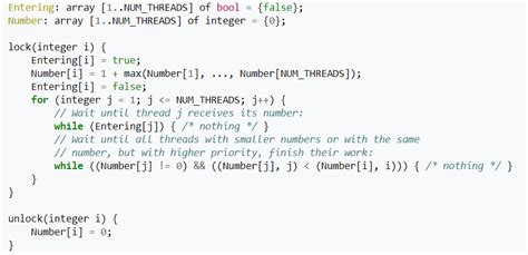 C Mutual Exclusions How To Implement Try Lock Method Using Lamport S Bakery Algorithm