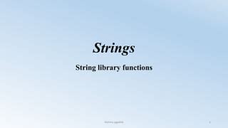 Strings Library Functions PPT