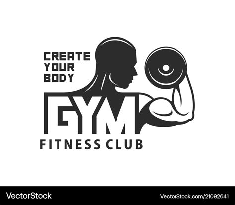 Gym Logo Template Royalty Free Vector Image Vectorstock