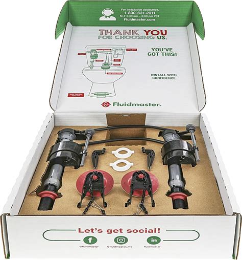 Fluidmaster K 400a 5004 Válvula Universal De Llenado De Inodoro Y Kit De Reparación De Aleta De