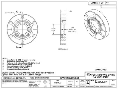 Uhv Quartz Viewports Apex Vacuum