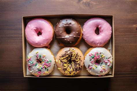 Premium Photo Bakeryfresh Donuts In A Box