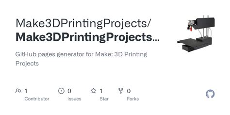 GitHub Make DPrintingProjects Make DPrintingProjects Github Io