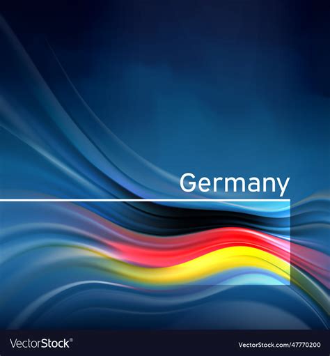 Germany Flag Background Abstract German Card Vector Image