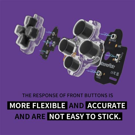 extremerate face buttons clicky kit for ps5 edge controller custom